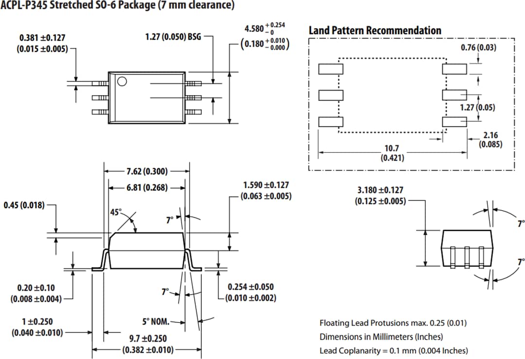 ACPL-x345 SiC MOSFET Gate Drive Optocouplers - Broadcom | Mouser