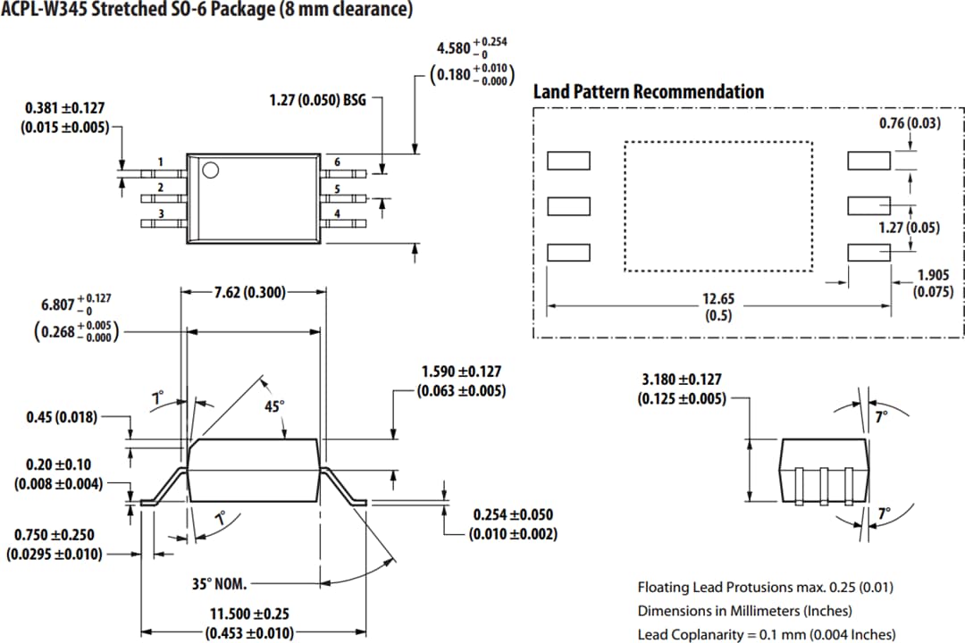 ACPL-x345 SiC MOSFET Gate Drive Optocouplers - Broadcom | Mouser